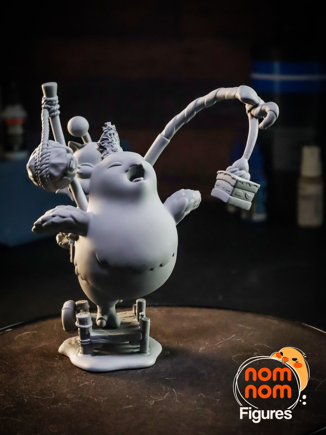 Chibi Choco Diorama Resin 3D Print Nomnom Figures Display Figure ...