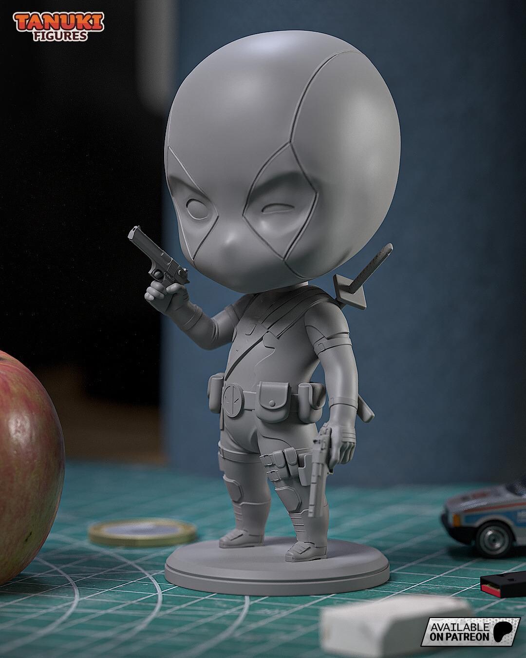 Chibi Maniac | Resin 3D Print | Tanuki Figures | Display Figure ...