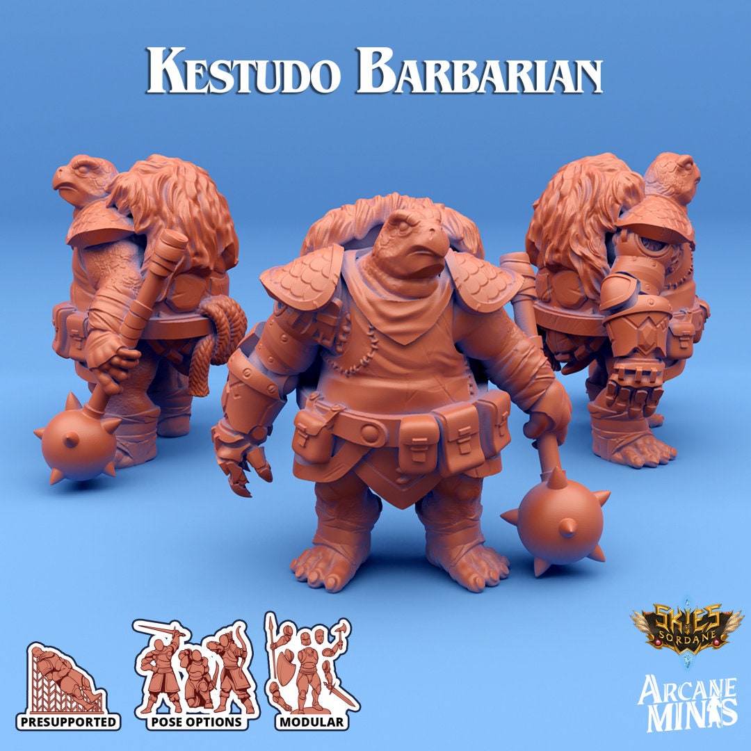 Kestudo Barbarian Arcane Minis Fantasy Miniature Resin Mini Tabletop ...
