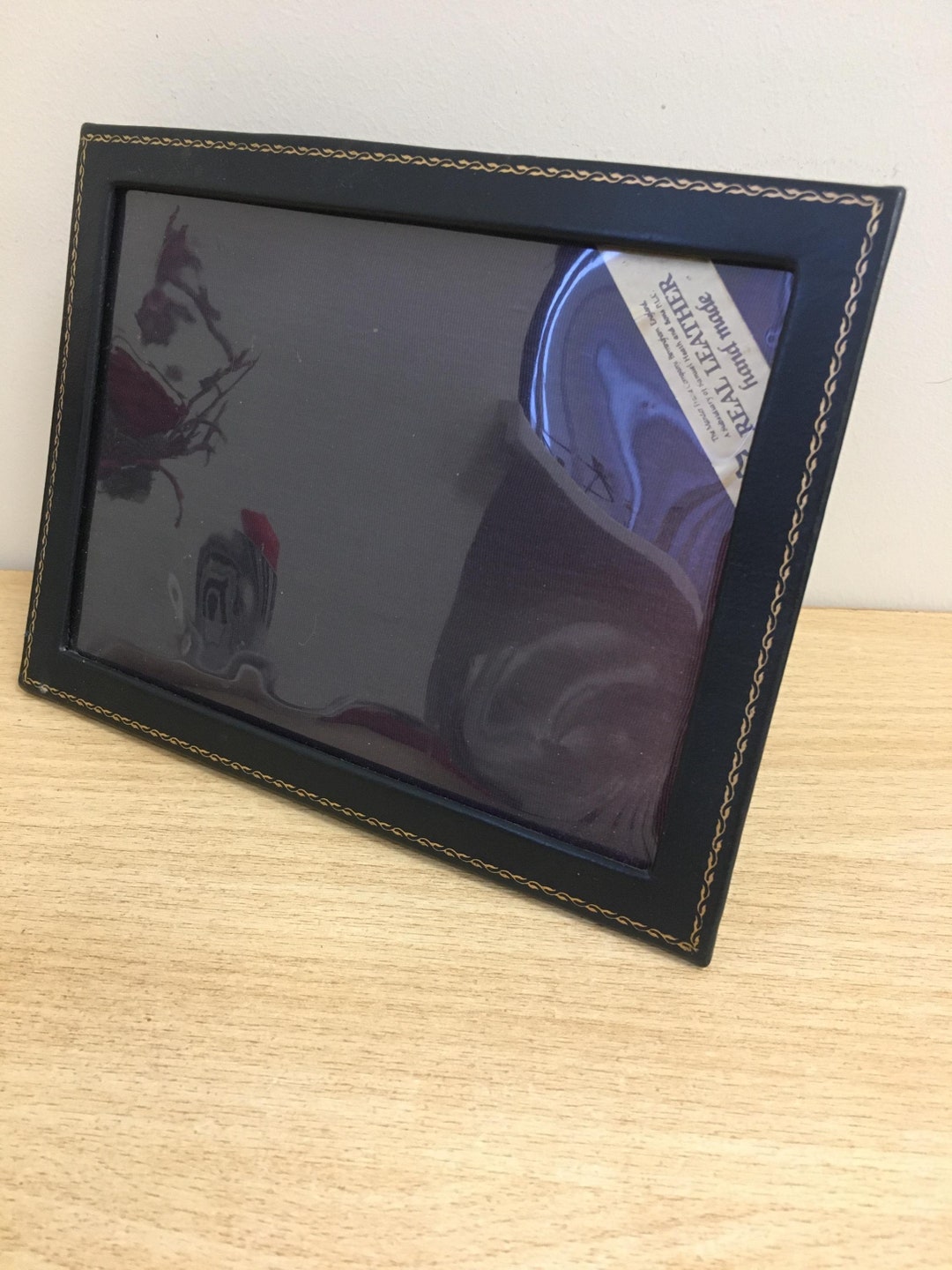 Vintage England Real Leather Photo Frame,hand Made.home Decor.1960' - Etsy