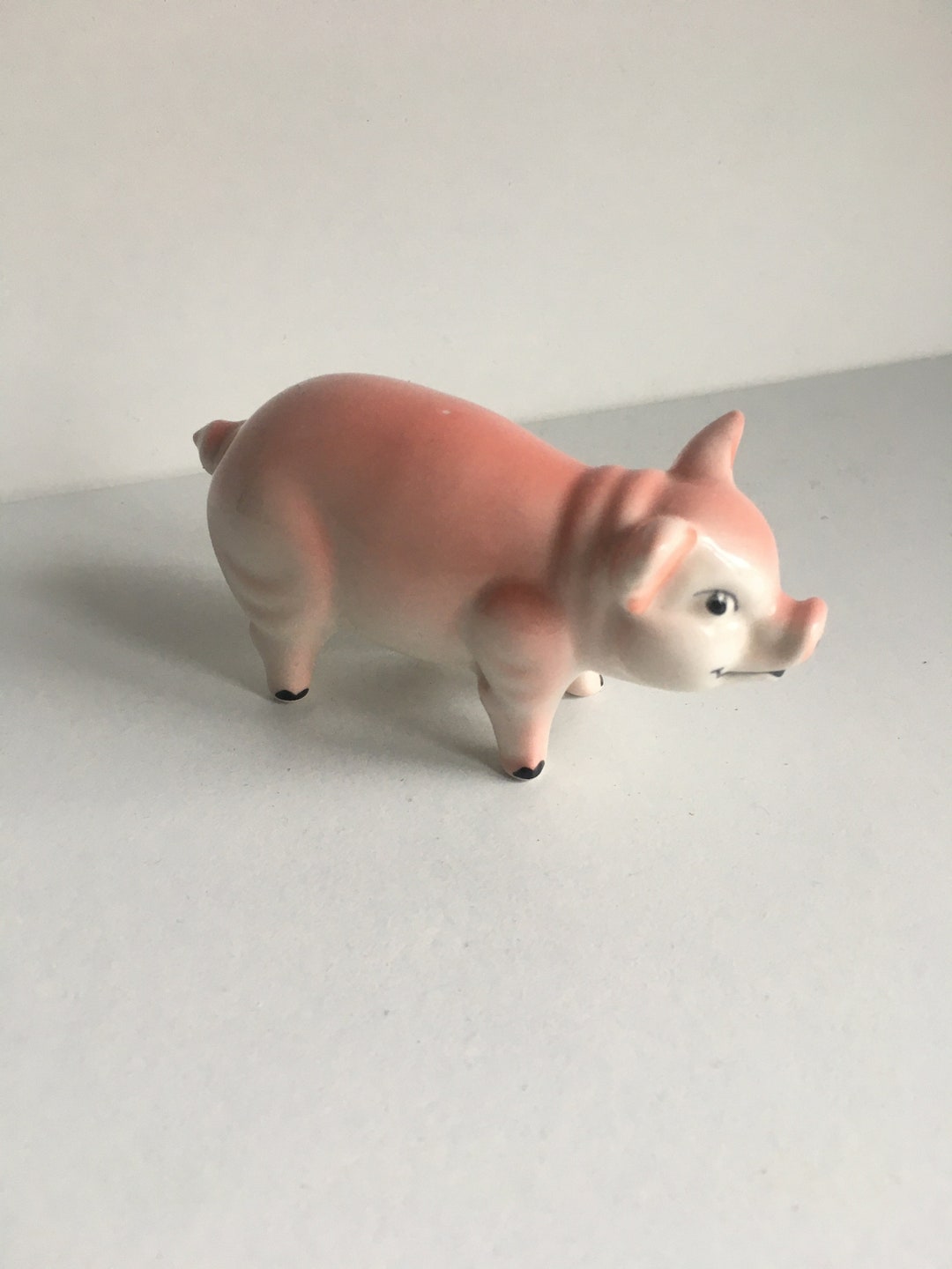 Antique AMT Small Porcelain Pig, Germany Pig Figurine.home Decor.1930's ...