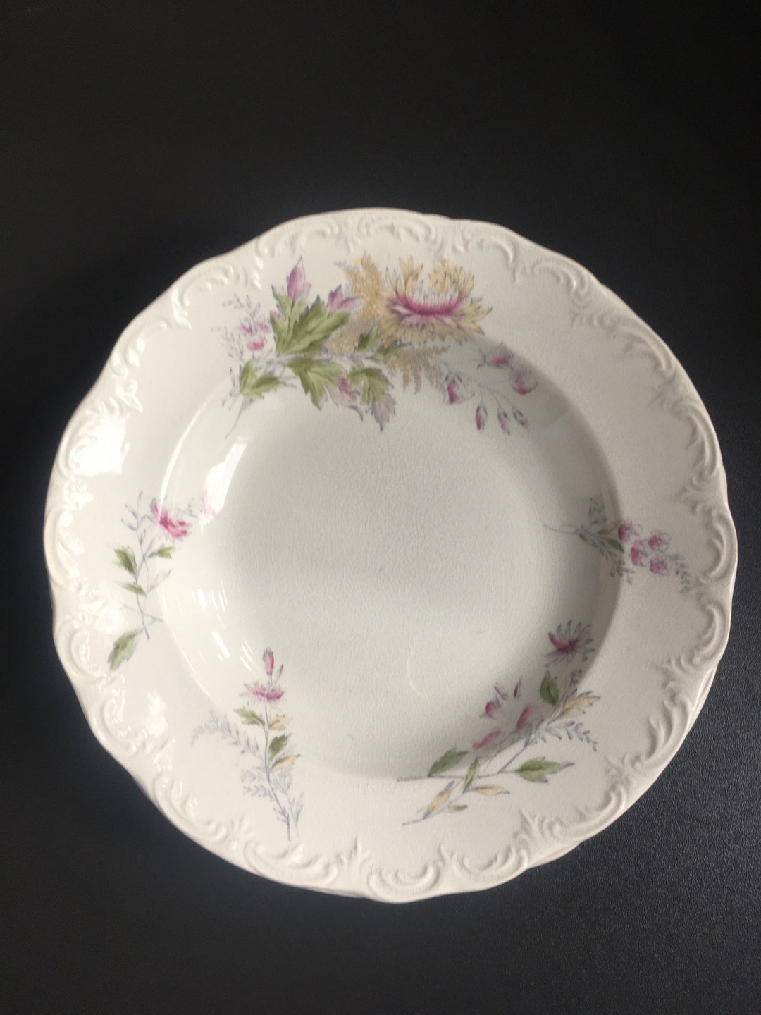 Antique Sweden Rorstrand Aster Soup Plate.home Decor.1920's - Etsy