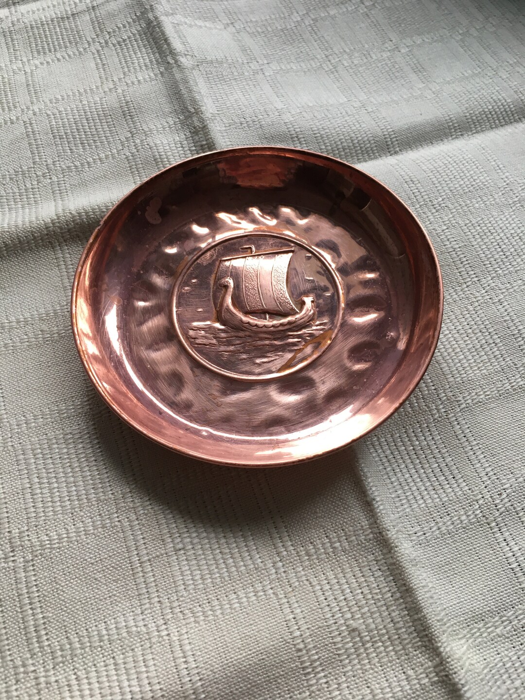 Vintage Norway Viking Ship Copper Small Plate-tray.home Decor.1980's - Etsy