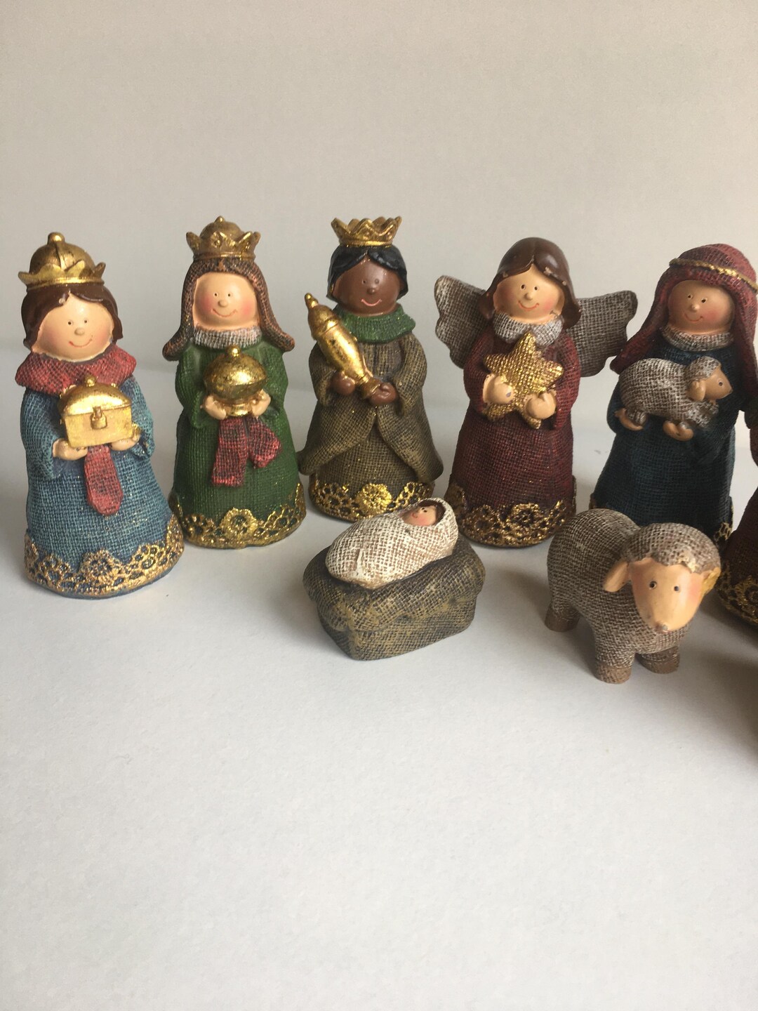 Norway Christmas Nativity Scene Set of 9 Figurines From Candy Design ...