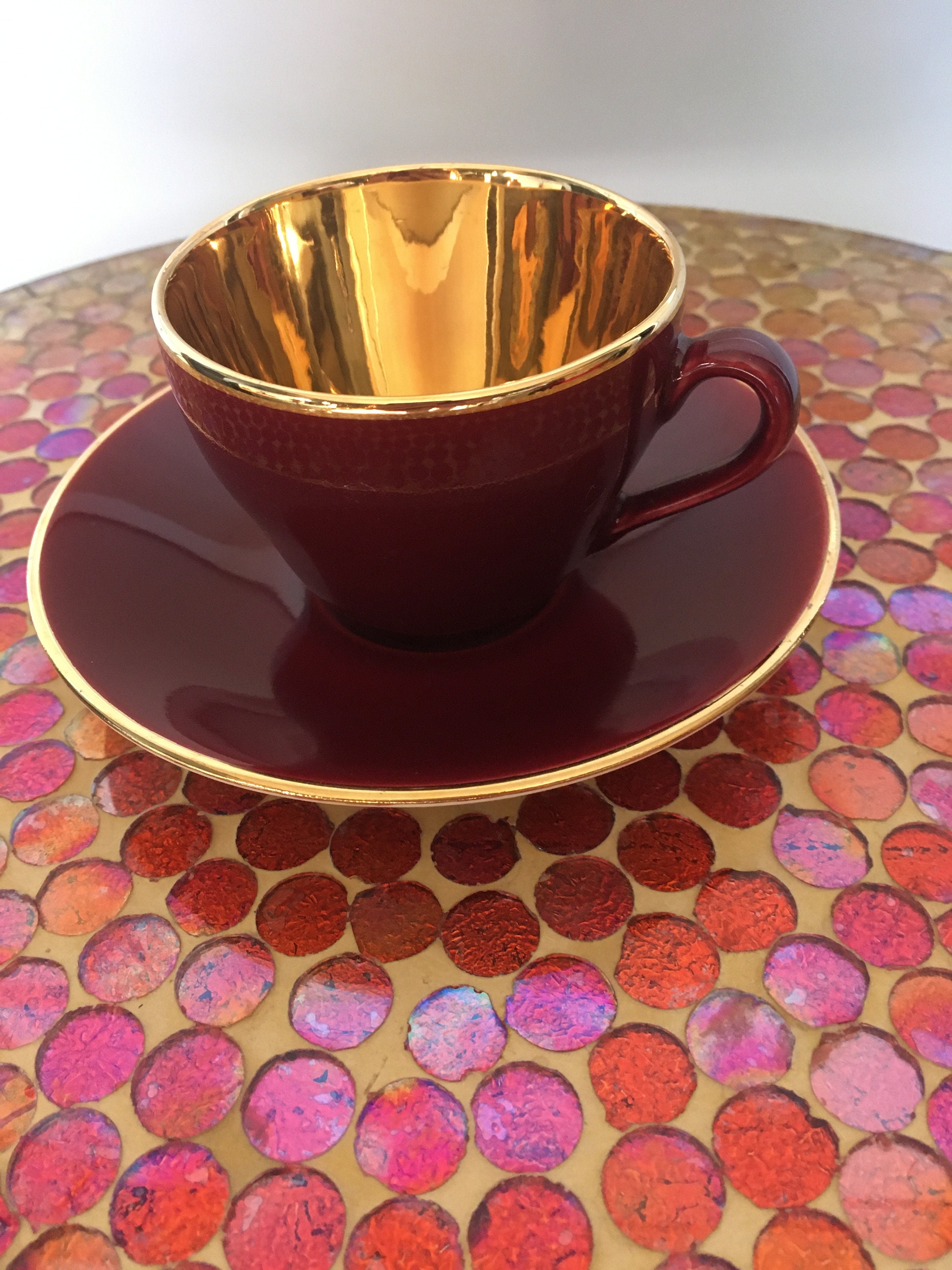 Vintage Royal Copenhagen Confetti Demitasse Cup and Saucer | Etsy