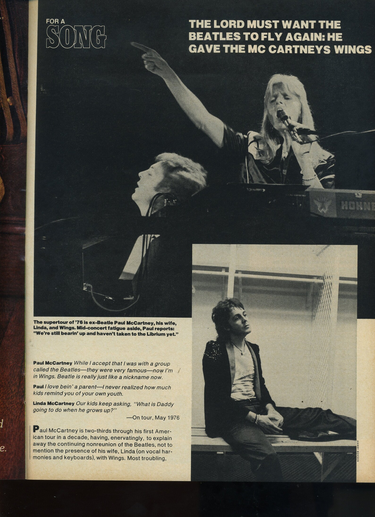 Vintage People Weekly Magazine June 7 1976 Paul Mccartney - Etsy