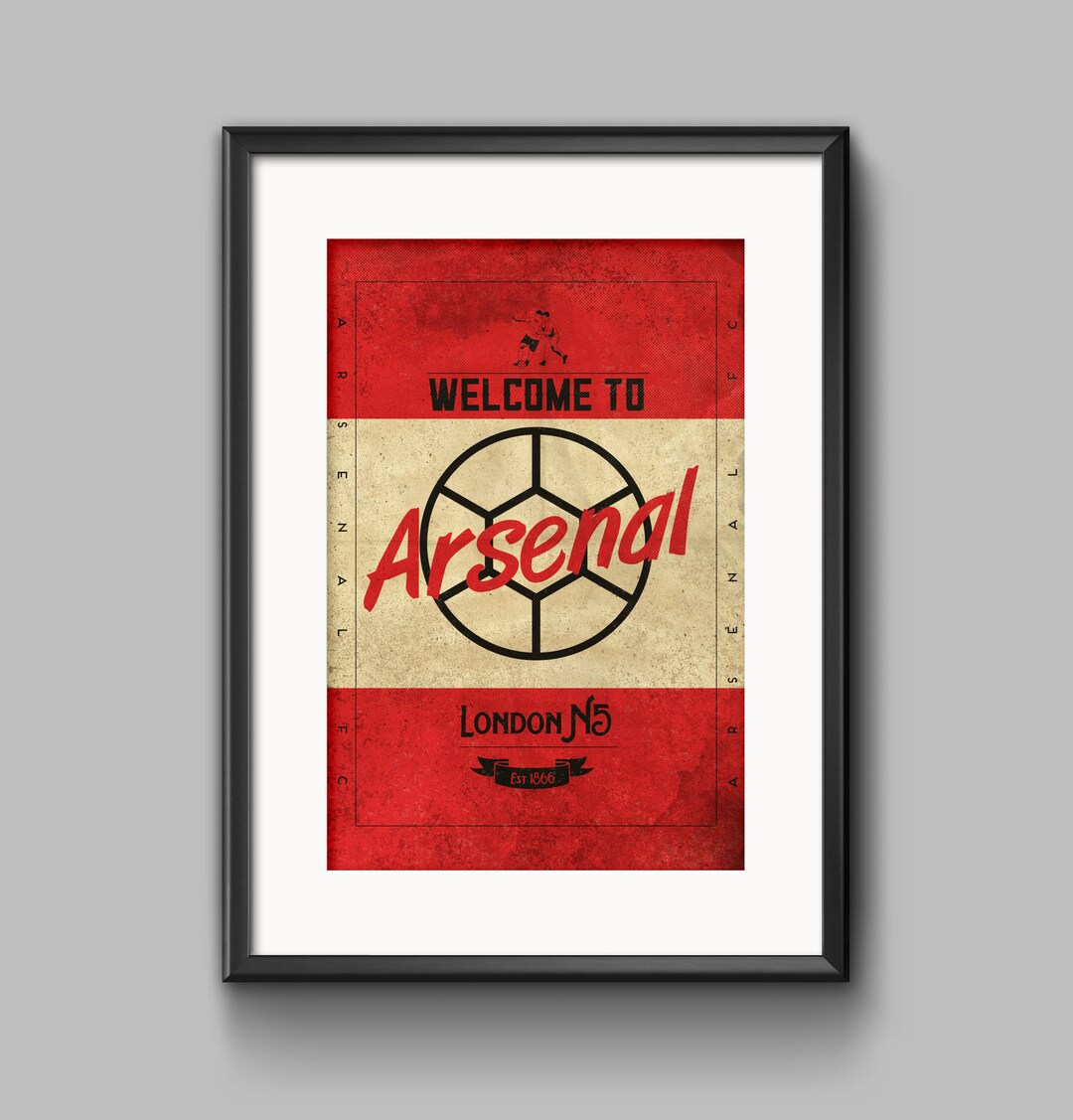 Arsenal Vintage Style Poster Print - Etsy