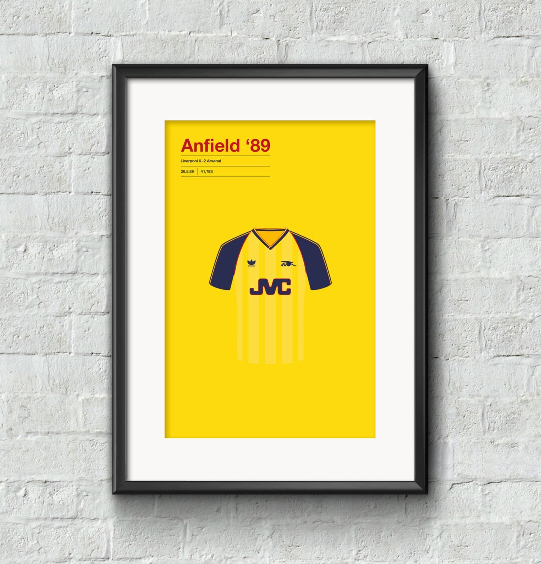 Arsenal 'anfield 89' Poster Print - Etsy