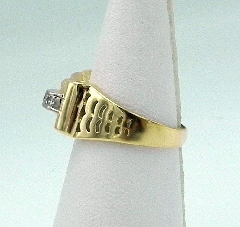 Diamonds Platinum Gold Chevalier Ring Antique Sortija Chevalier ...