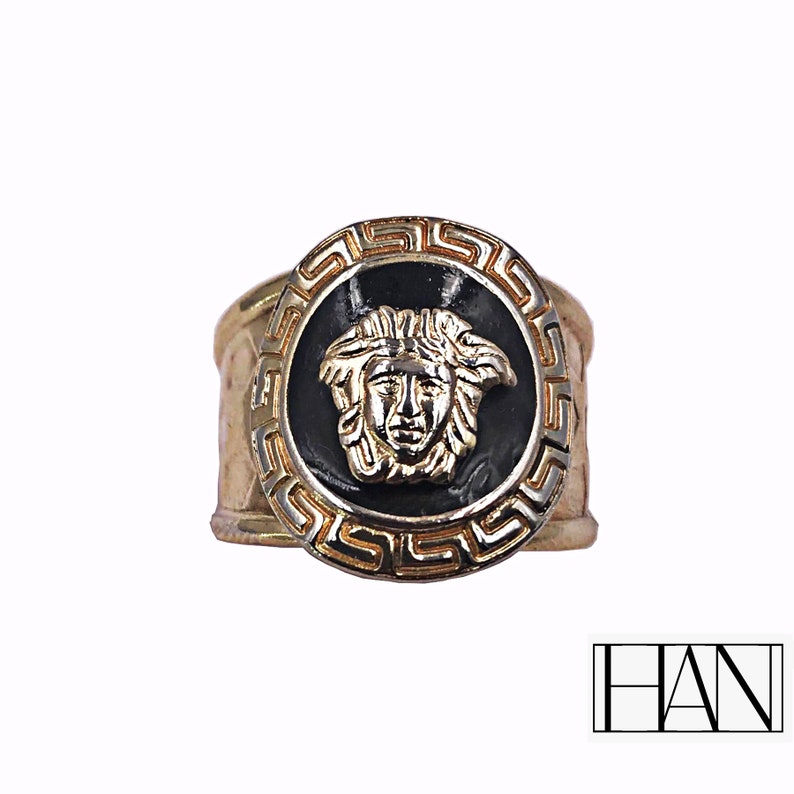 Versace Ring Gold / Anillo Versace Oro - Etsy