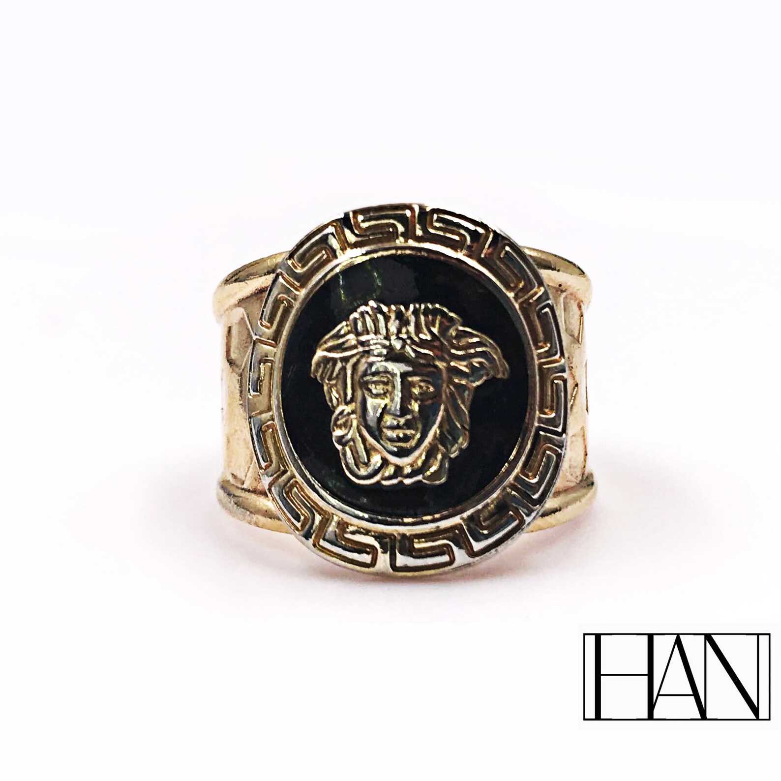 Versace Ring Gold / Anillo Versace Oro - Etsy