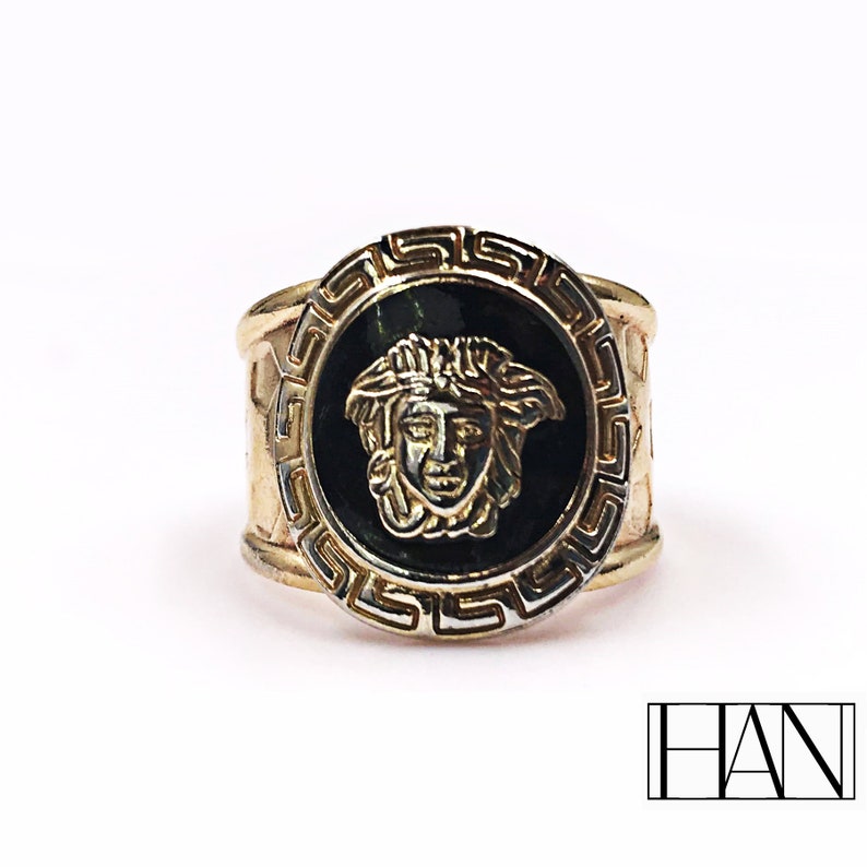 Versace Ring Gold / Anillo Versace Oro - Etsy