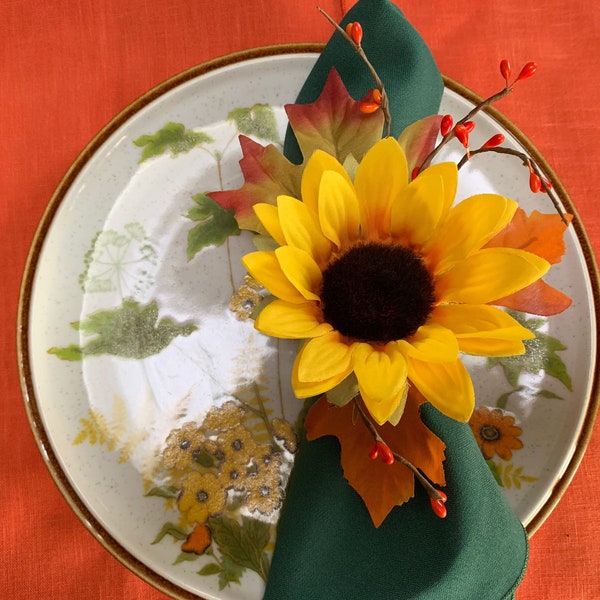 Autumn Napkin Rings - Etsy