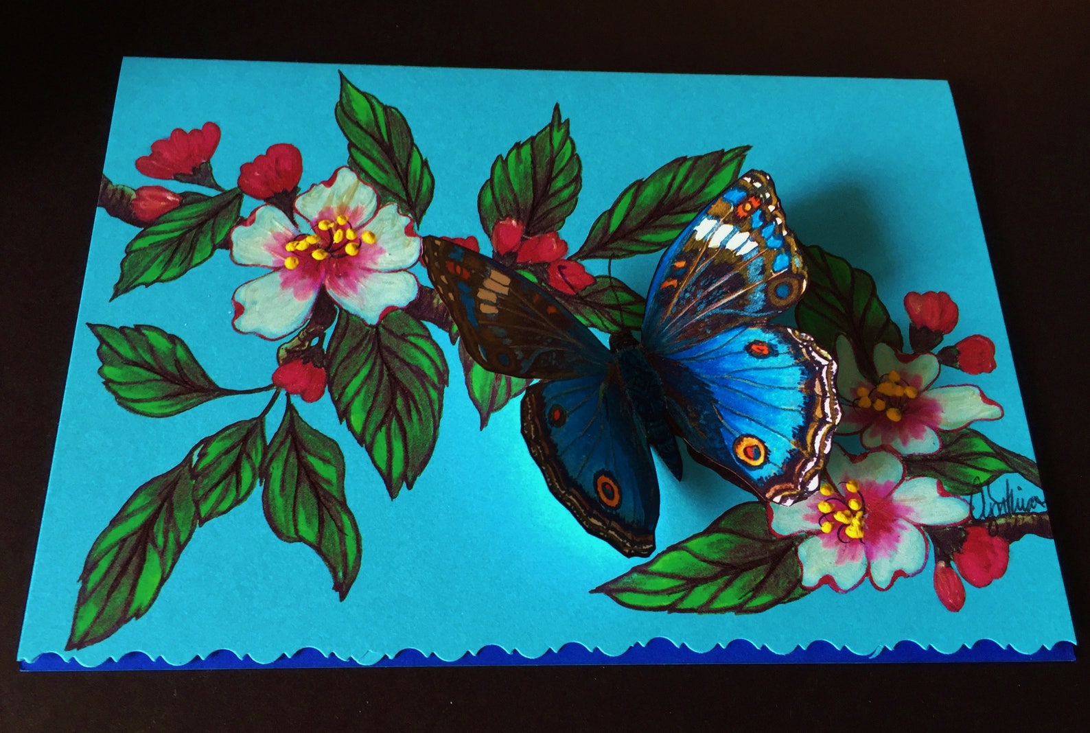 Lacey "spotted Pansy" 3D Butterfly Greeting Card - Etsy