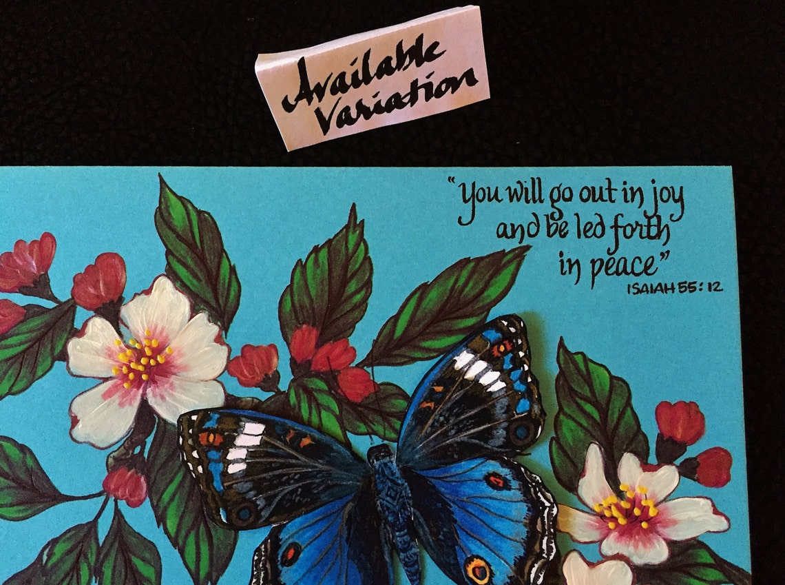 Lacey "spotted Pansy" 3D Butterfly Greeting Card - Etsy