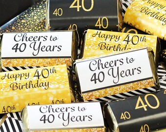 40th Birthday Candy | Etsy