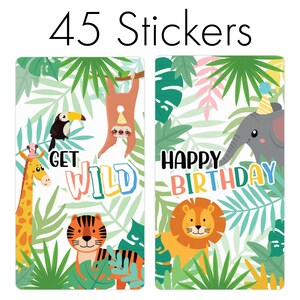 Wild Jungle Birthday Candy Wrappers for Hershey Miniature | Etsy