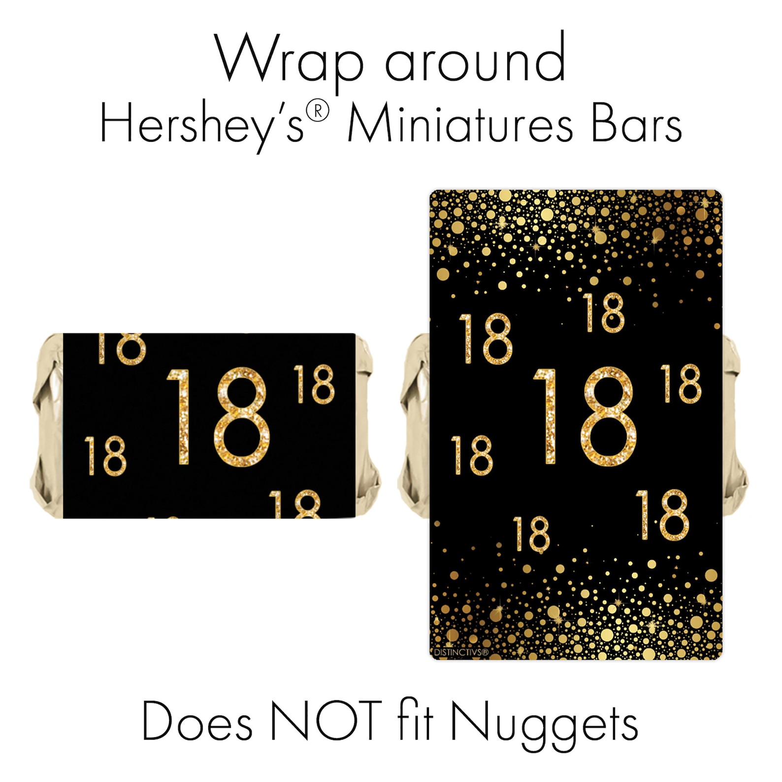 18th Birthday Candy Wrappers for Miniature Chocolate Bars - Etsy