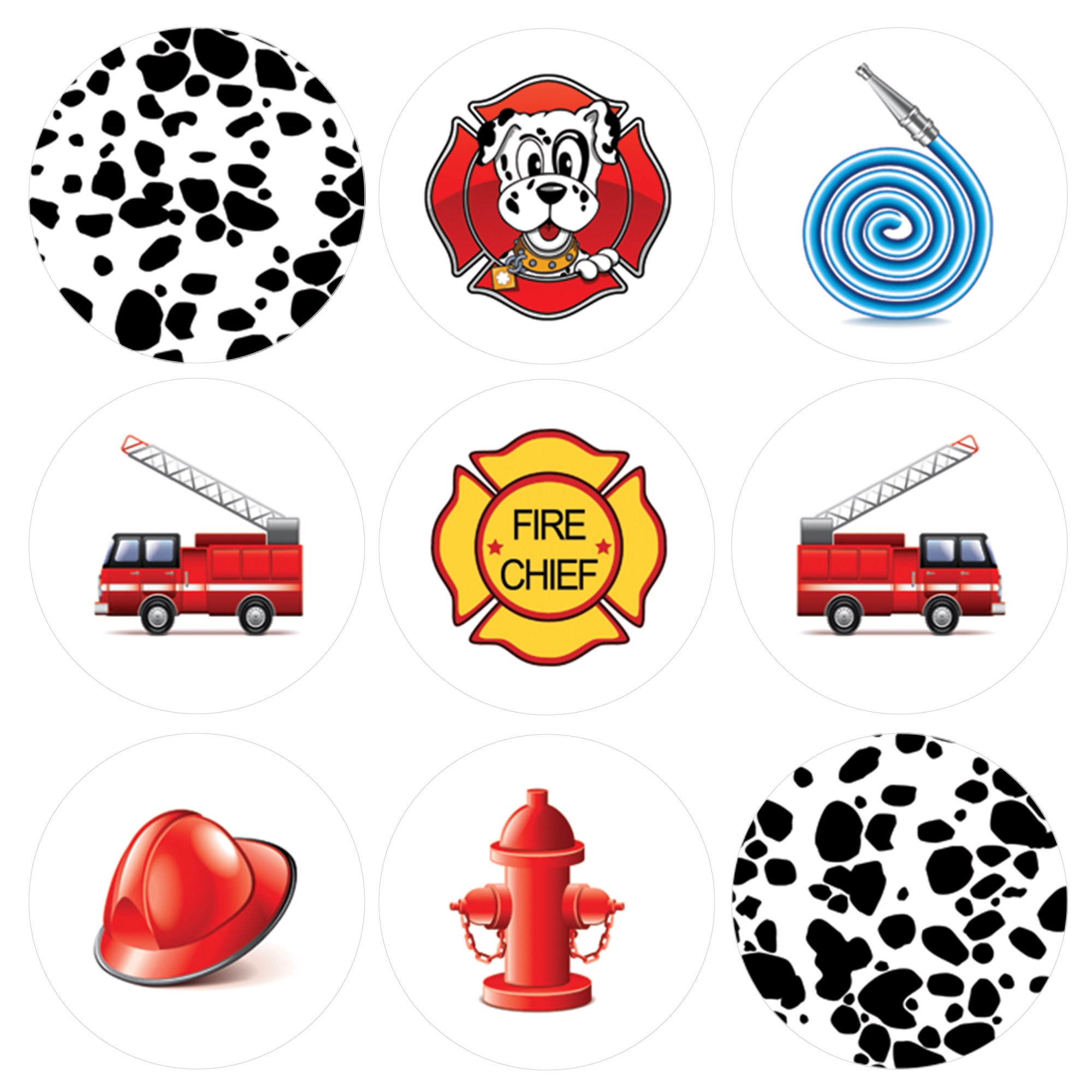 Firefighter Birthday Party Stickers for Chocolate Kisses - Etsy