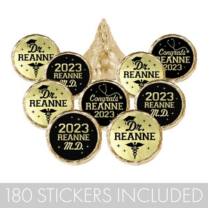 Personalized MD Degree Graduation Stickers for Chocolate - Etsy