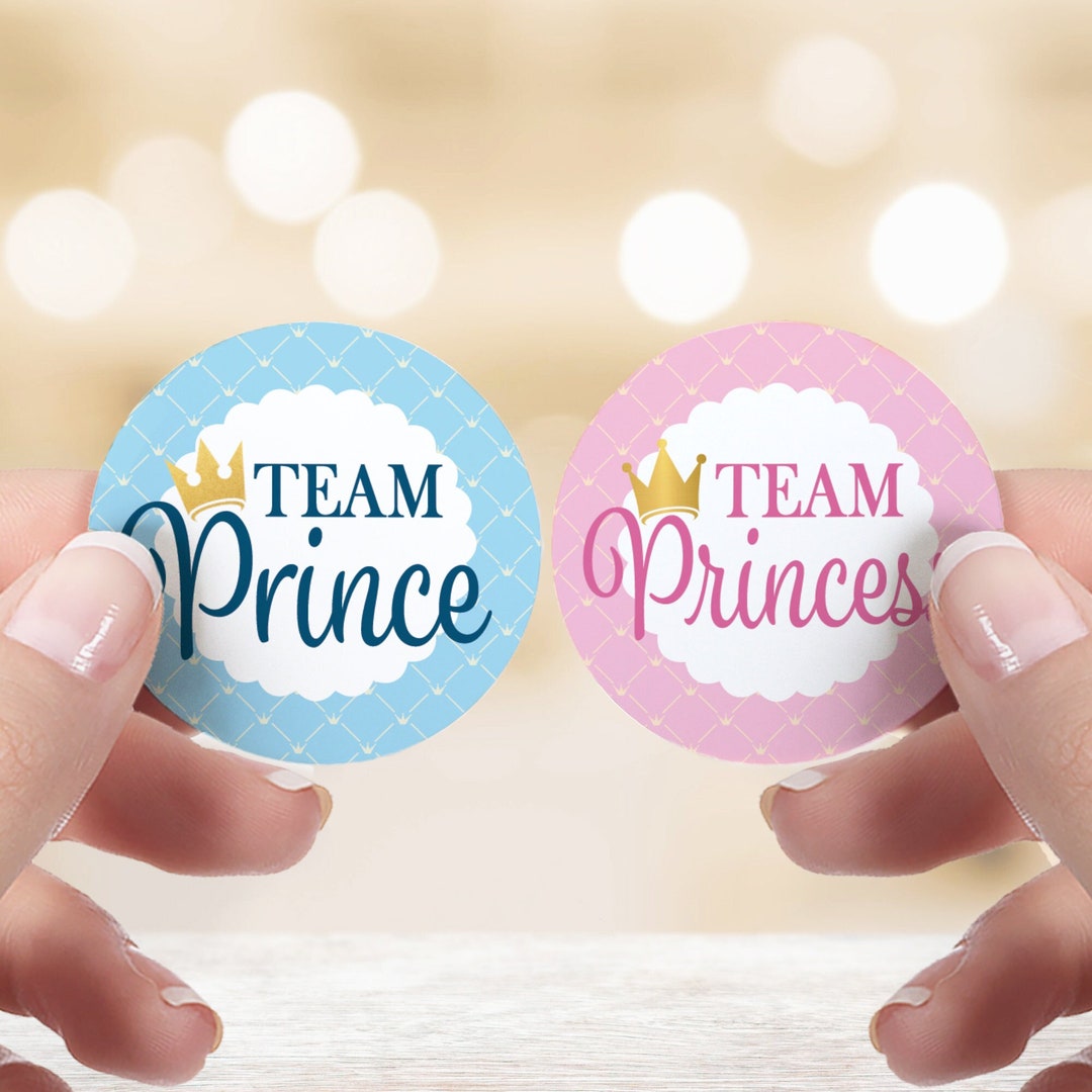 Team Prince or Team Princess Gender Reveal Party, Team Boy or Team Girl ...