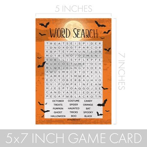 Halloween Party Games Bundle, Word Search & Picture Hunt, 2 Games for ...