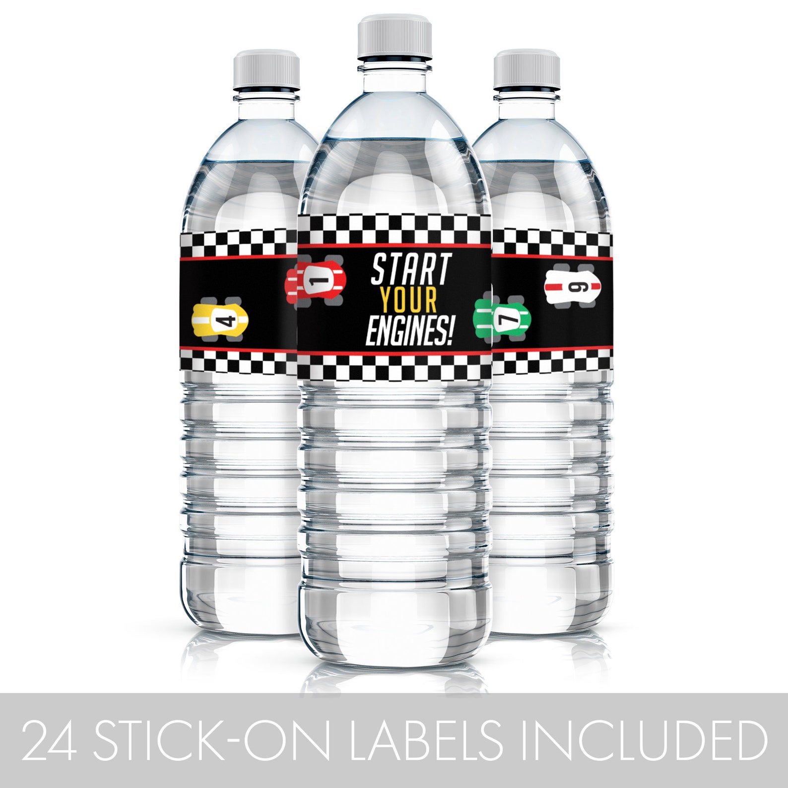 Race Car Party Water Bottle Favors Kids Birthday Party - Etsy