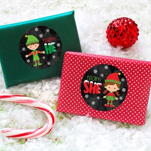 Elf Gender Reveal Stickers for Christmas Gender Reveal, What the Elf ...