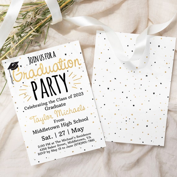 College Graduation Party Invitations