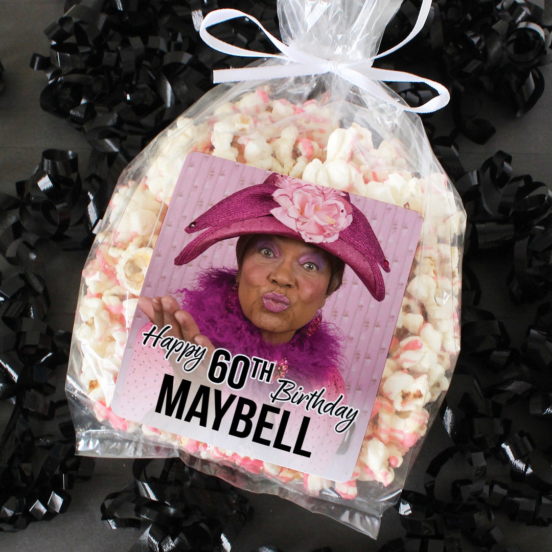 Personalized Happy Birthday Photo Chip Bag Stickers Picture Name Age ...