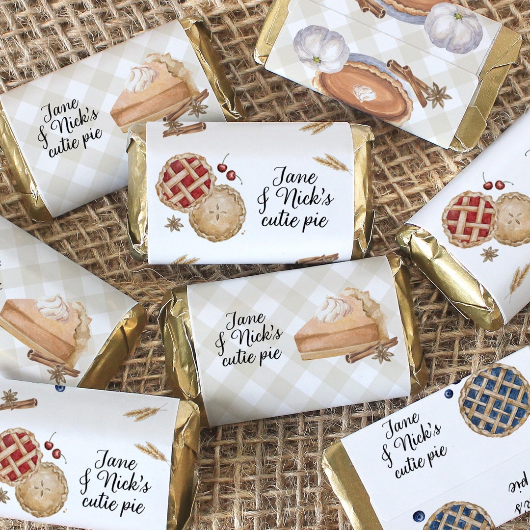 Cutie Pie Baby Shower Mini Chocolate Bar Candy Wrapper - Etsy