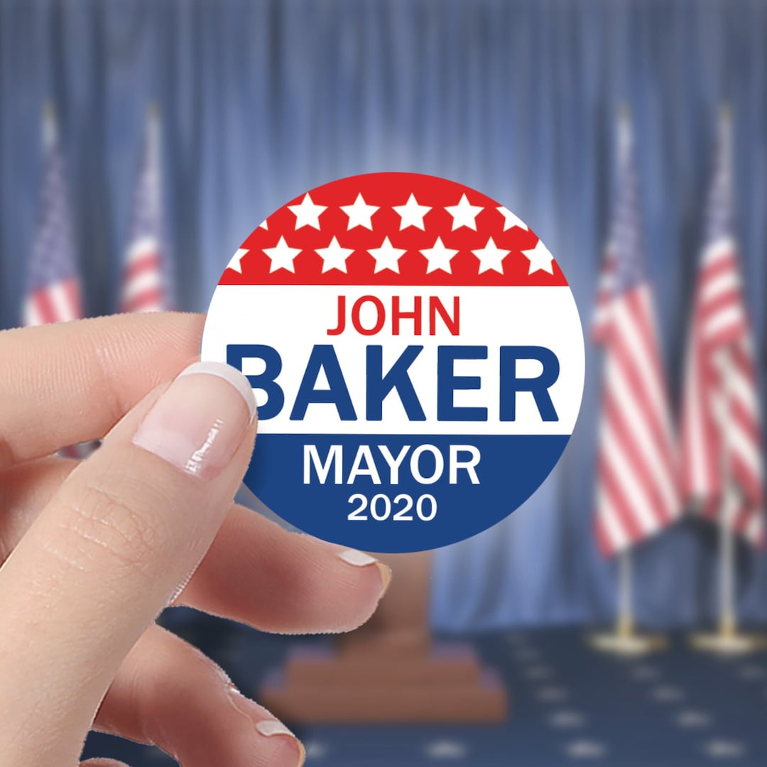 Personalized Political Campaign Stickers 1000 1.75 In. Round Circle ...