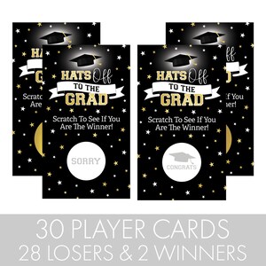 Graduation Party Scratch off Game, Scratch off Ticket for Seniors Grad ...
