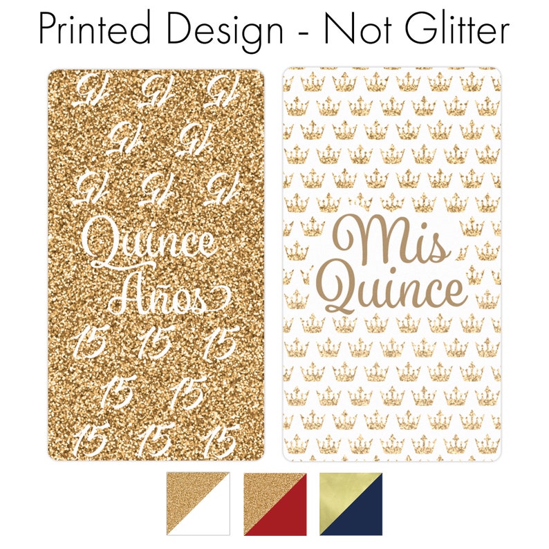 Quinceañera Stickers for Miniature Chocolates 45 Ct - Etsy