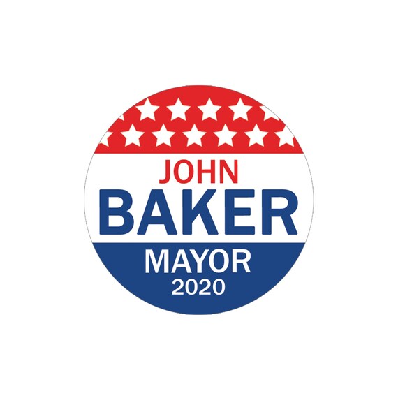 Custom Political Campaign Stickers - 1000 1.75 in. Round Circle Labels ...