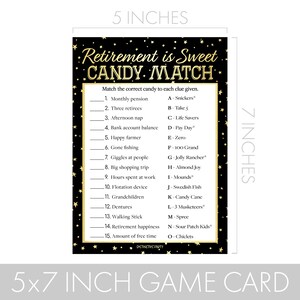 Retirement Party Game Bundle, Black and Gold Set of 4 Games for 20 ...