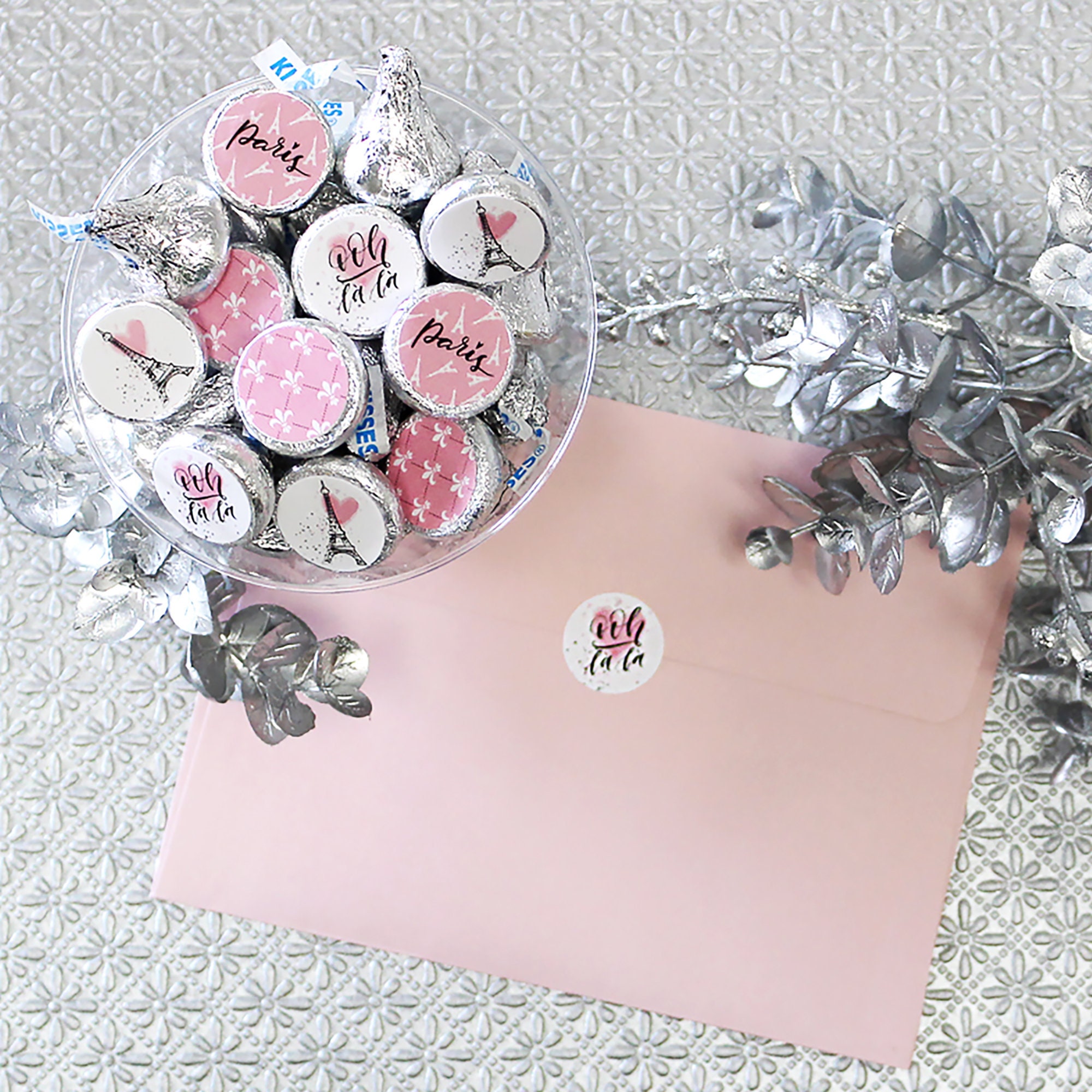 Paris Party Stickers for Chocolate Kisses French Sweet 16 - Etsy