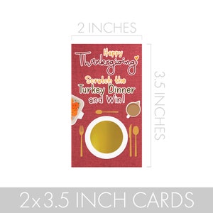 Thanksgiving Scratch off Game for Fall Party Friendsgiving - Etsy