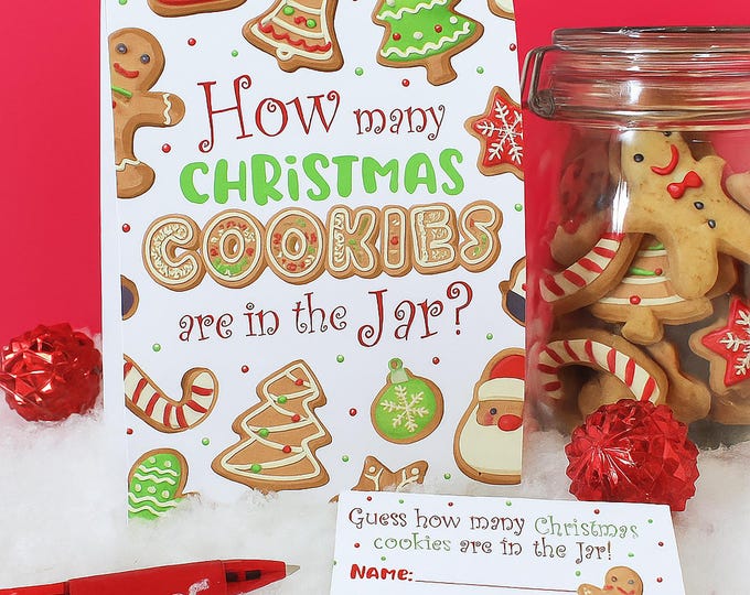 Christmas Candy Guessing Game Printable, How Many Candies Are in the ...