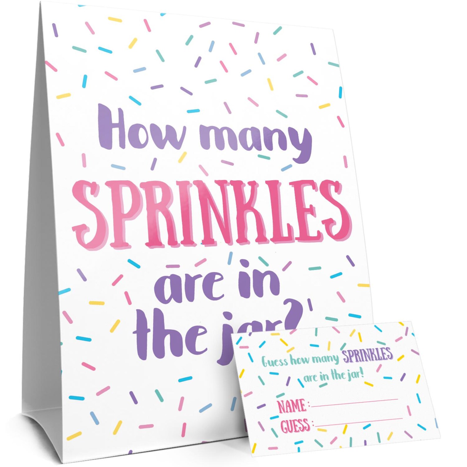 Donut Baby Shower Game, How Many Sprinkles Sign, Guessing Cards - Etsy