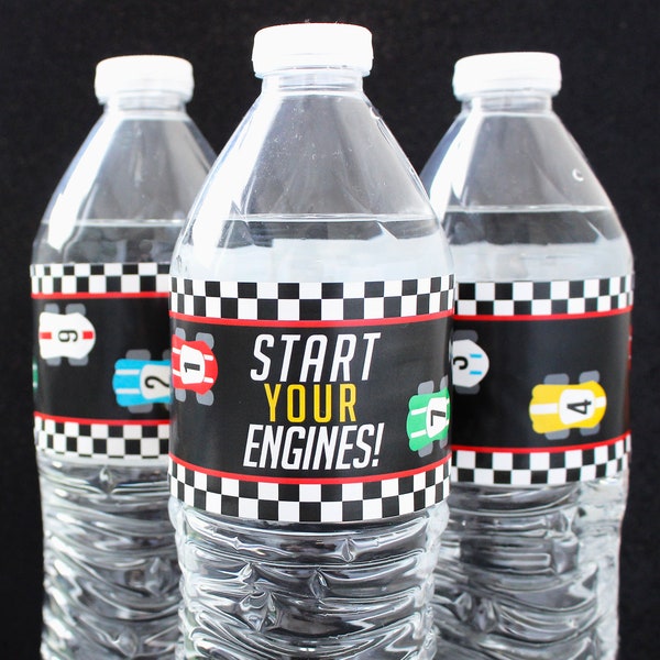 Cars Themed Water Bottle Labels - Etsy