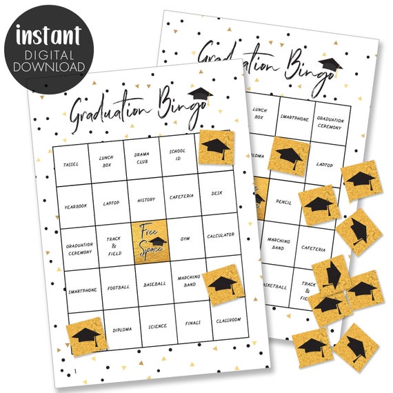 Graduation Bingo, Class of 2023 Bingo for Graduation Digital Instant ...