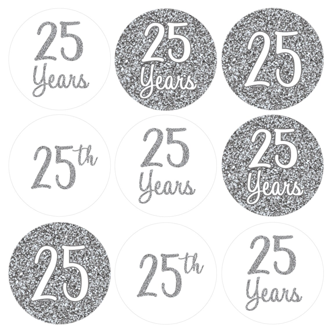 25th Anniversary Decorations Silver Wedding Anniversary - Etsy Canada