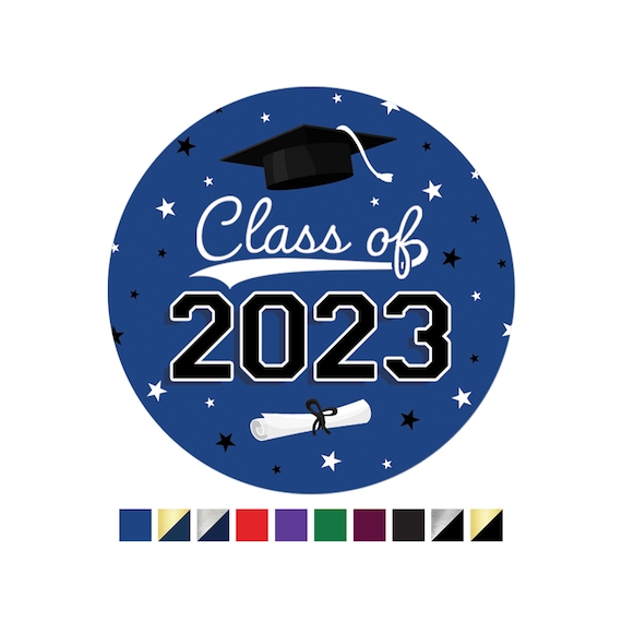 2023 Graduation Stickers | 1.75” Circle Graduation Envelope Seals ...
