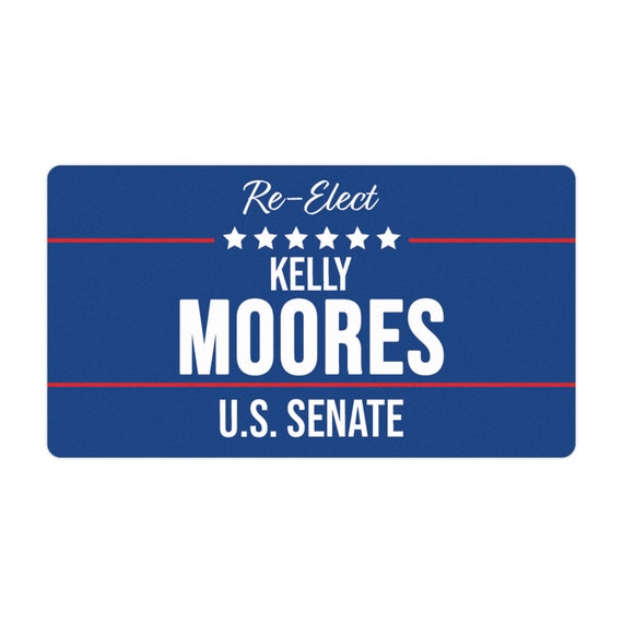 Custom Political Campaign Stickers - 750 Rectangular Labels - Blue ...