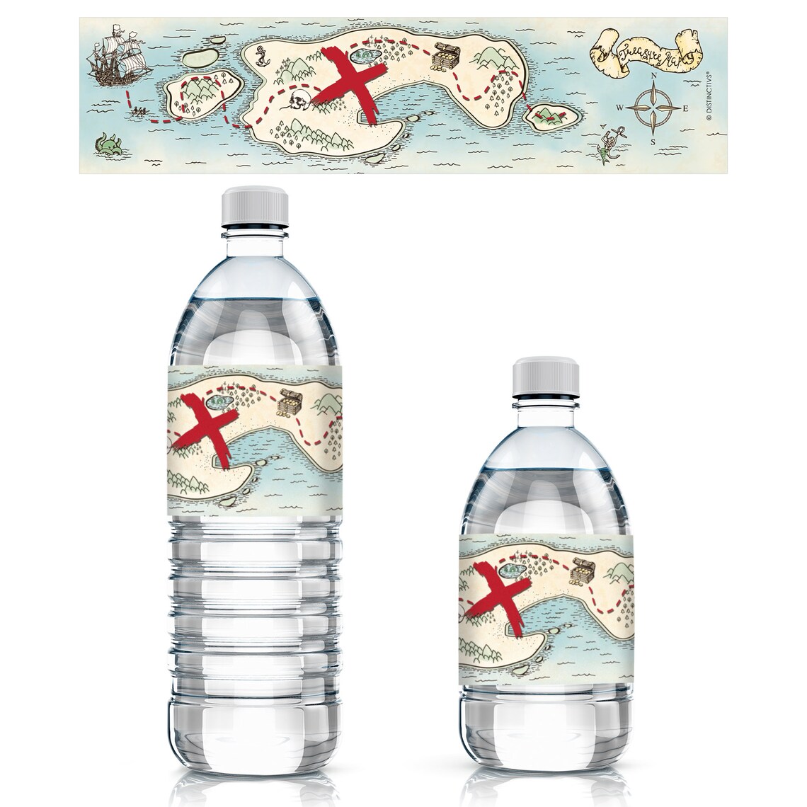 Pirate Party Water Bottle Labels Kids Pirate Theme Birthday - Etsy