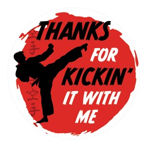 Karate Kid Birthday Party Favor Stickers, 40ct, Tae Kwon Do Birthday ...