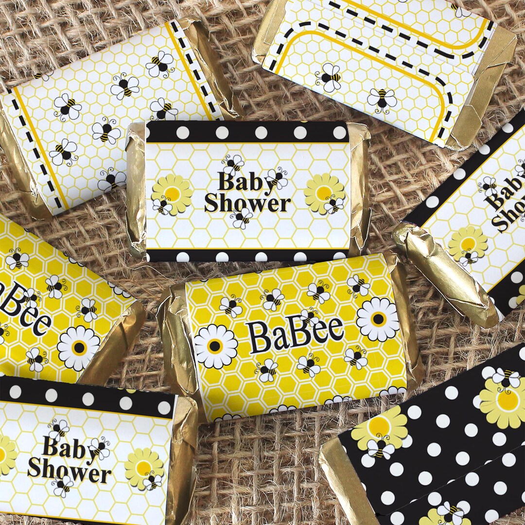 Bumble Bee Baby Shower Party Decorations, Yellow Bee Baby Shower Favors ...