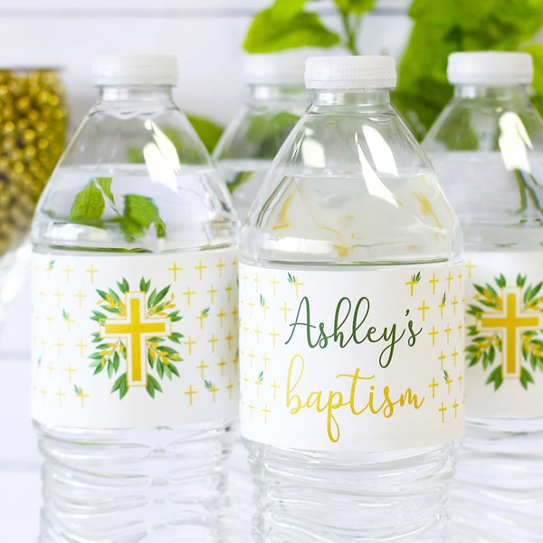Baptism Water Labels - Etsy