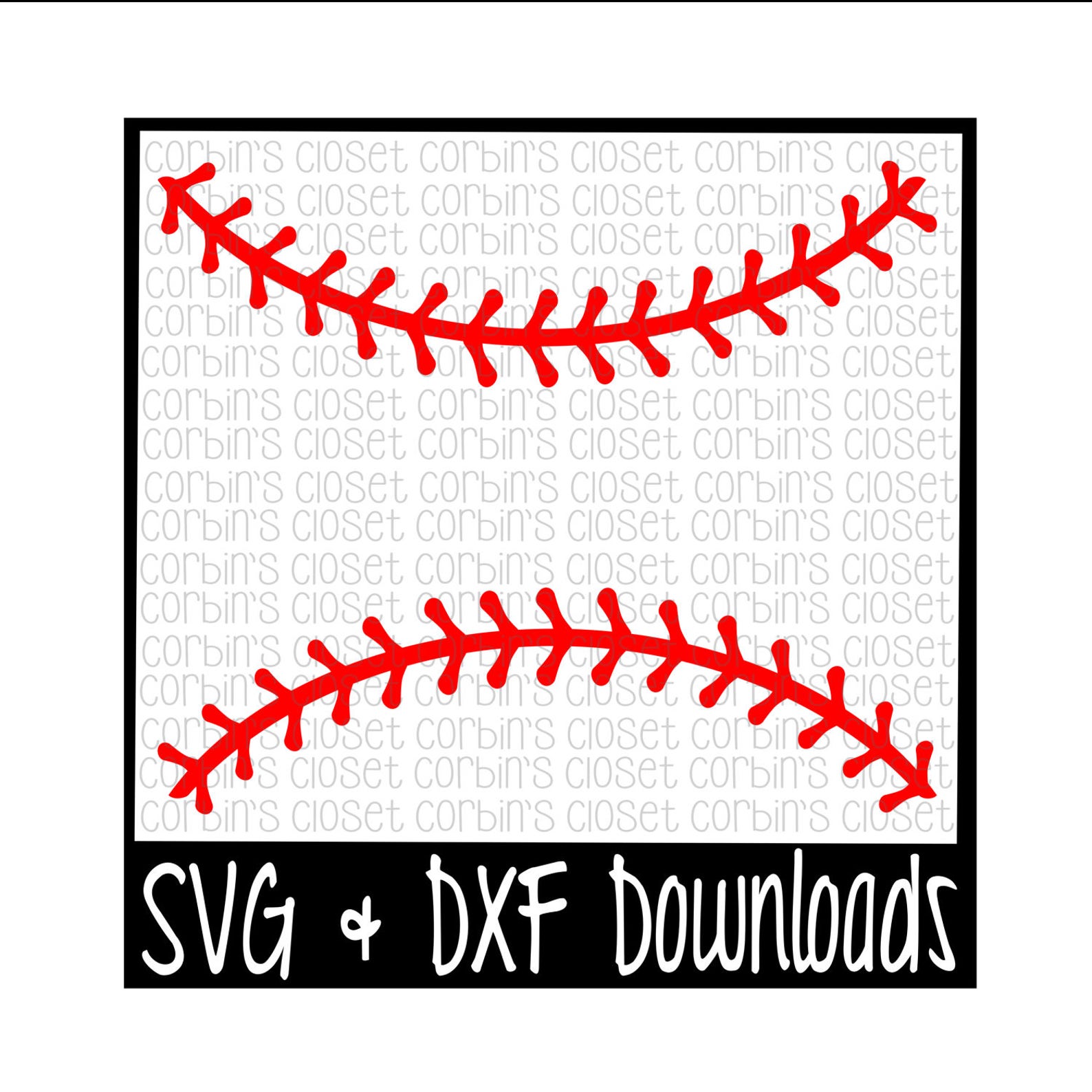 Baseball Thread SVG Softball Thread SVG Cut File Dxf & SVG - Etsy